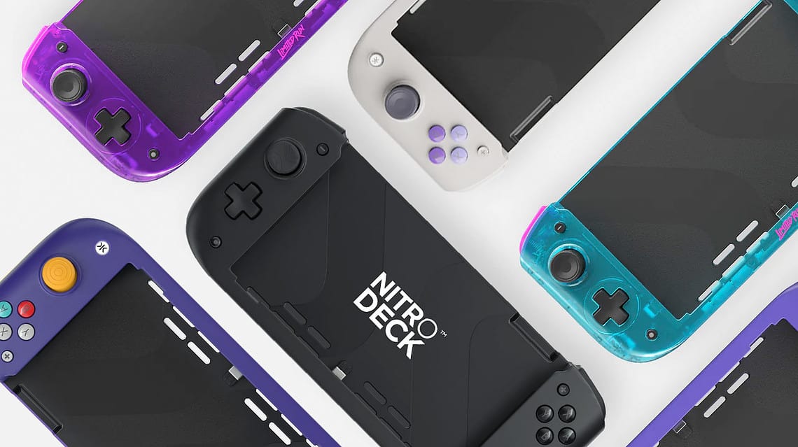 Test matos Nintendo Switch - Nitro Deck Retro Purple | Nintendo-Town.fr