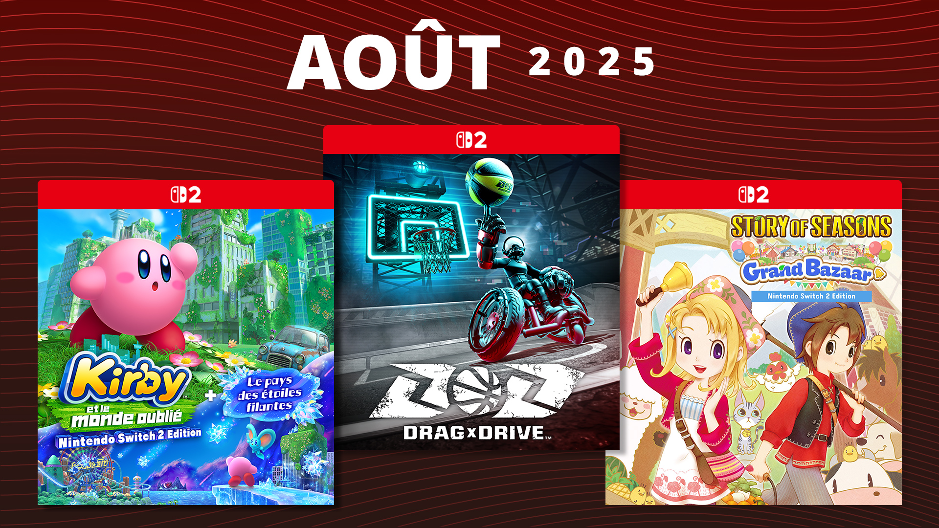 Les sorties Nintendo Switch et Switch 2 à ne pas rater en août 2025 ...